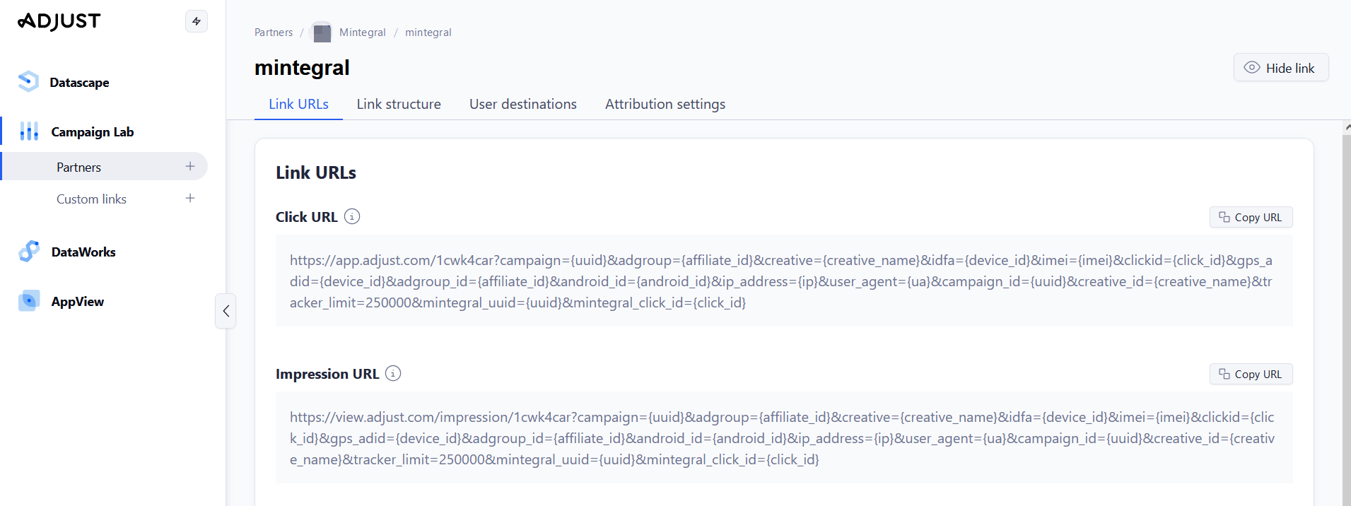 Adjust Guidance for Mintegral 2024M6 | Mintegral Docs